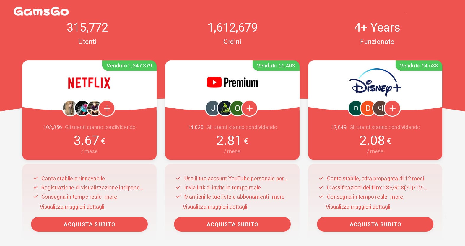 GamsGo: Recensione app per Condividere Netflix, Disney+, Spotify